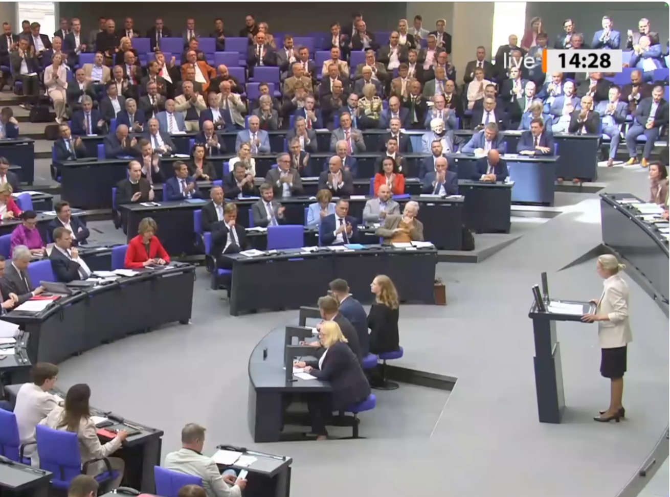 3. Bundestagssitzung am 14. Mai 2025, die Beiträge der AfD-Abgeordneten ...